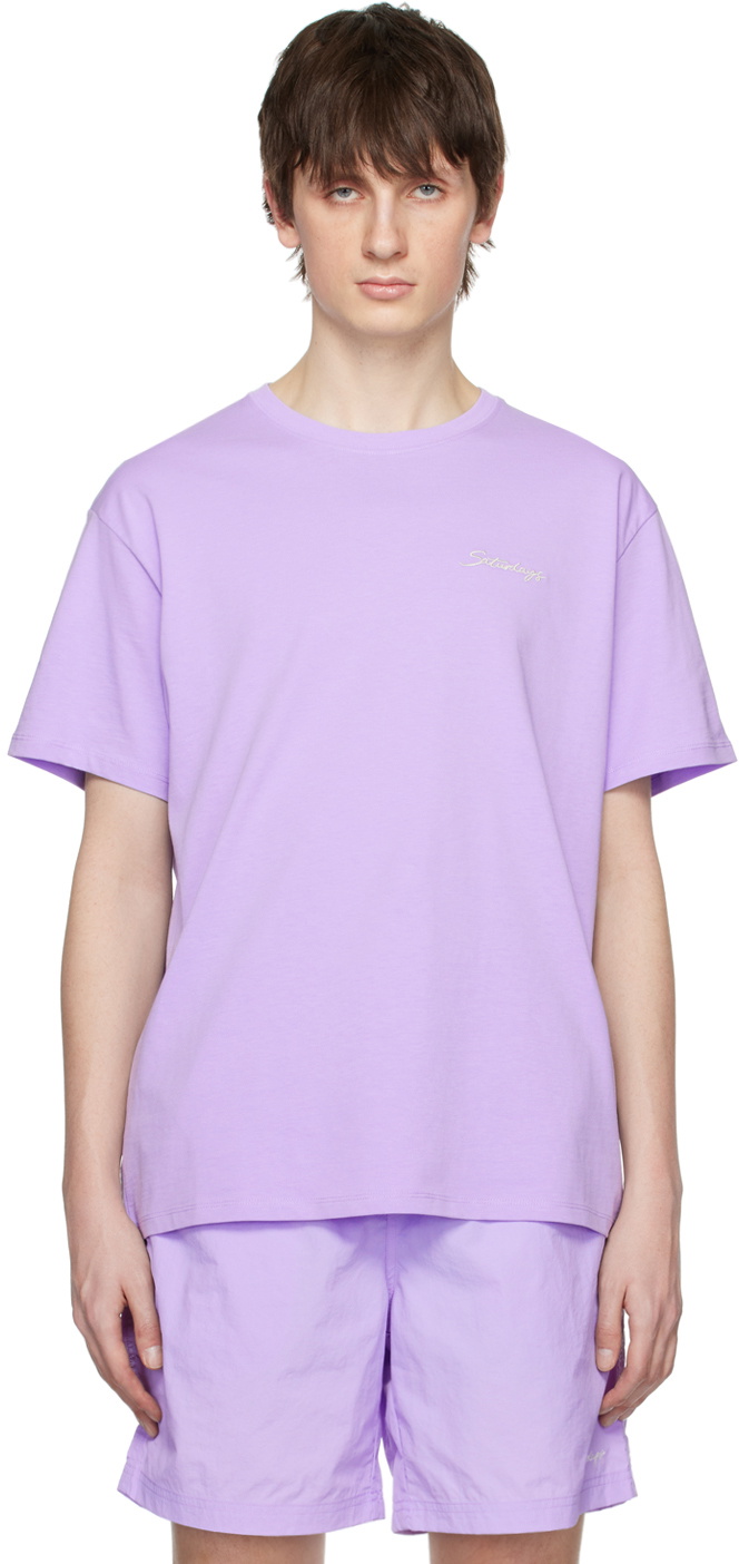 Saturdays NYC Purple 'Saturdays' T-Shirt Saturdays NYC
