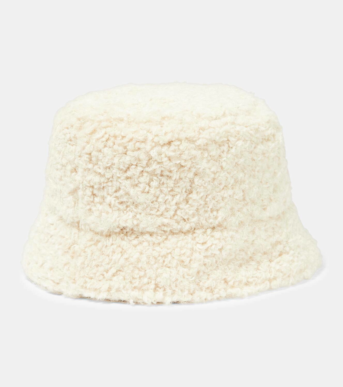 Stella McCartney Faux shearling bucket hat Stella McCartney