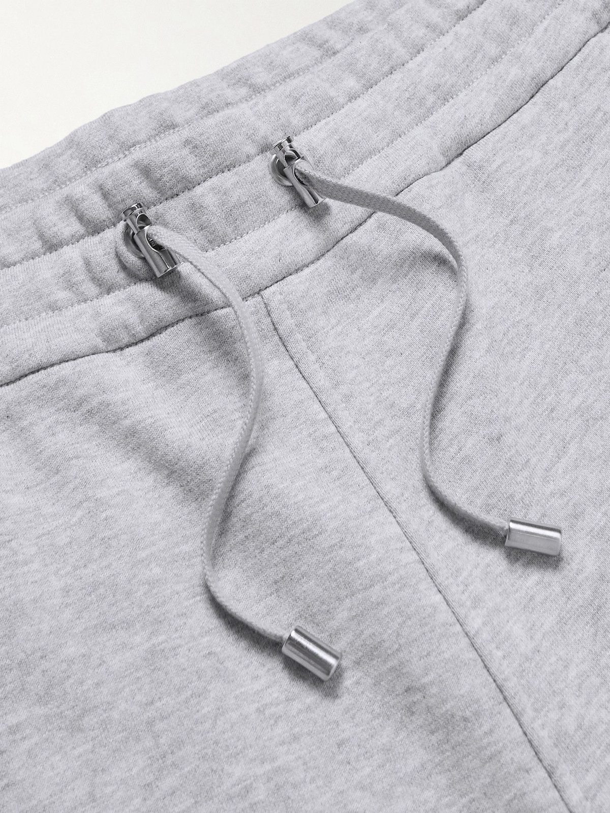 Balmain - Slim-Fit Tapered Panelled Cotton-Jersey Sweatpants - Gray Balmain