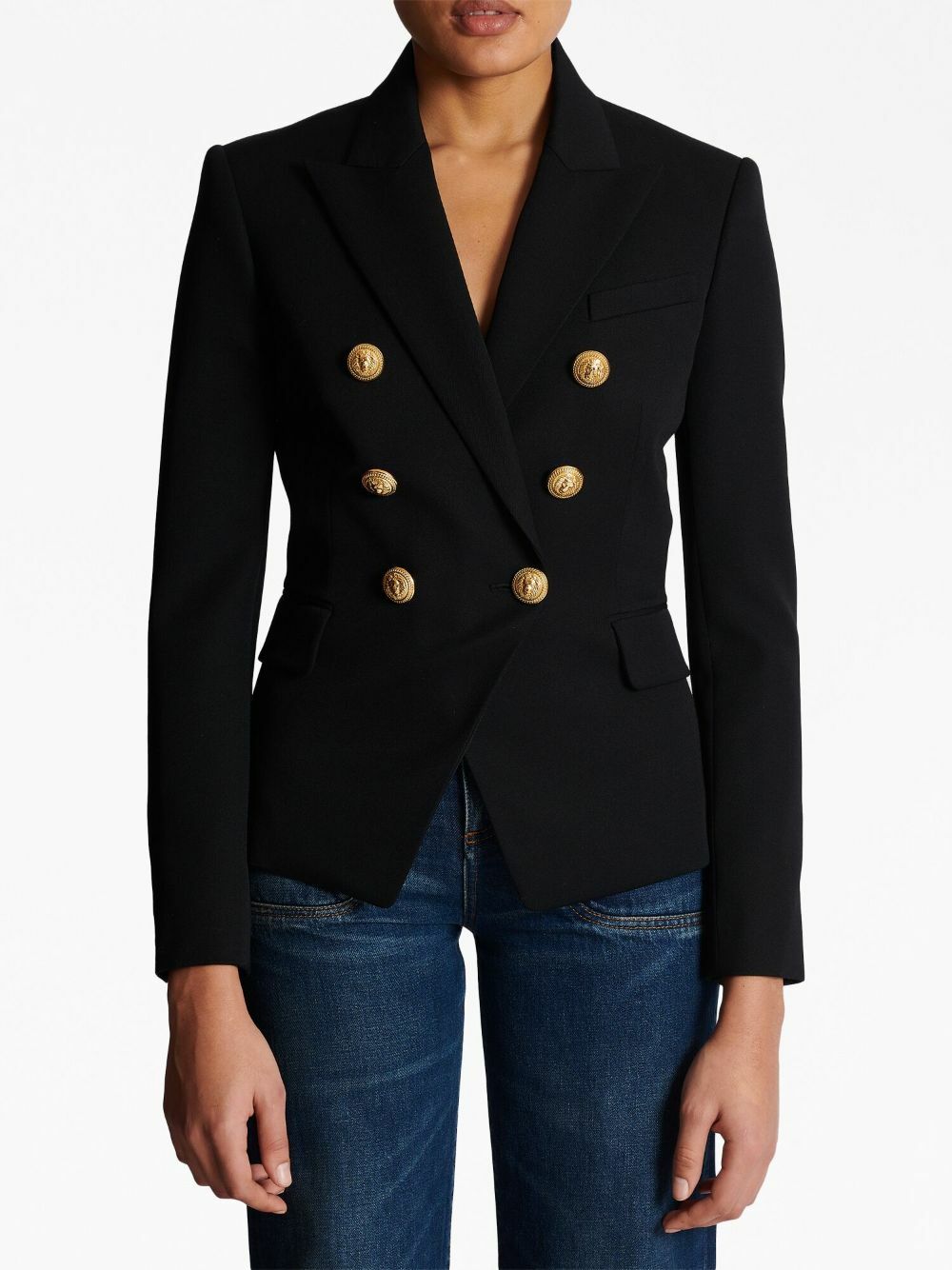 BALMAIN - Double Breasted Wool Jacket Balmain