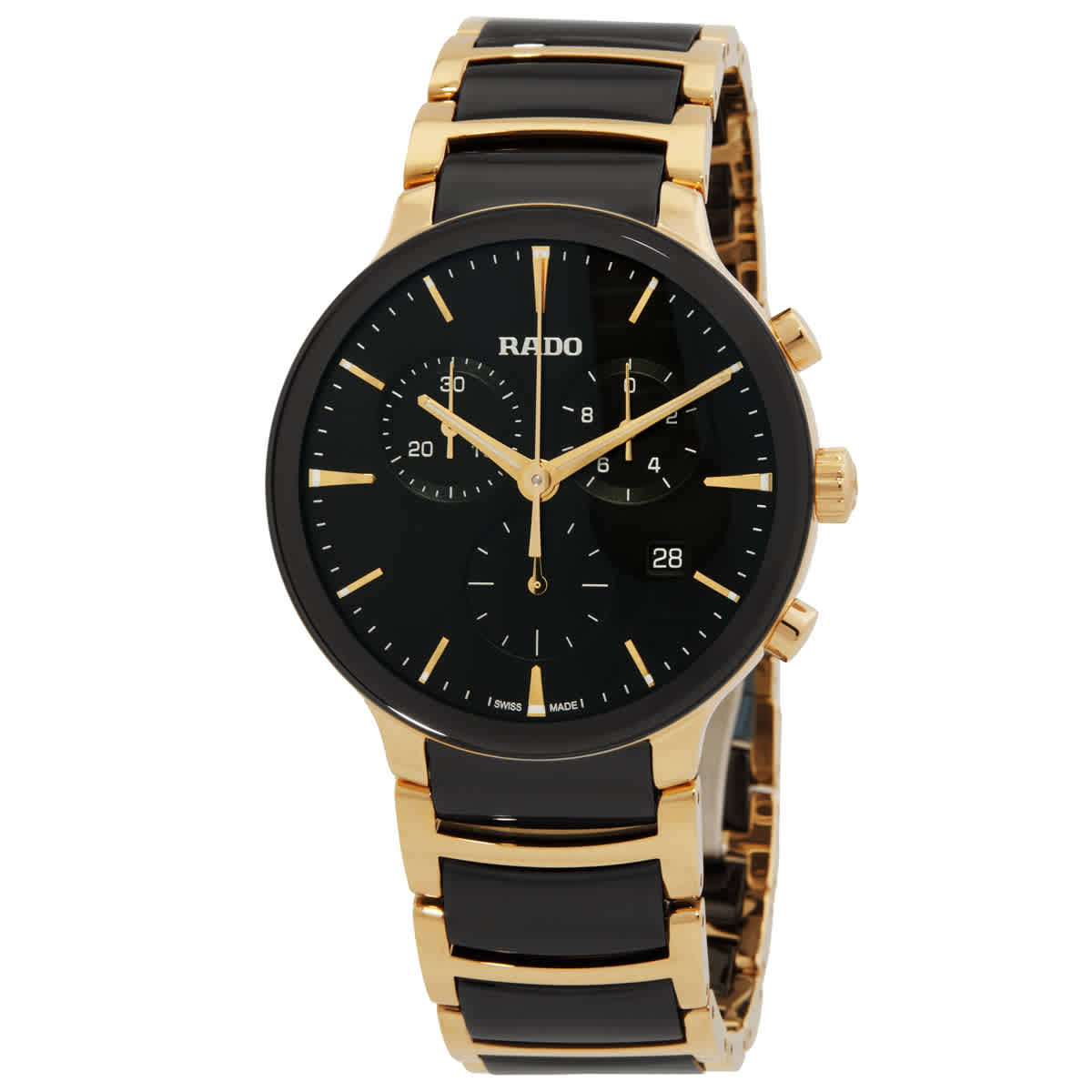 Rado Centrix Chronograph Quartz Black Dial Mens Watch R30211152 Rado