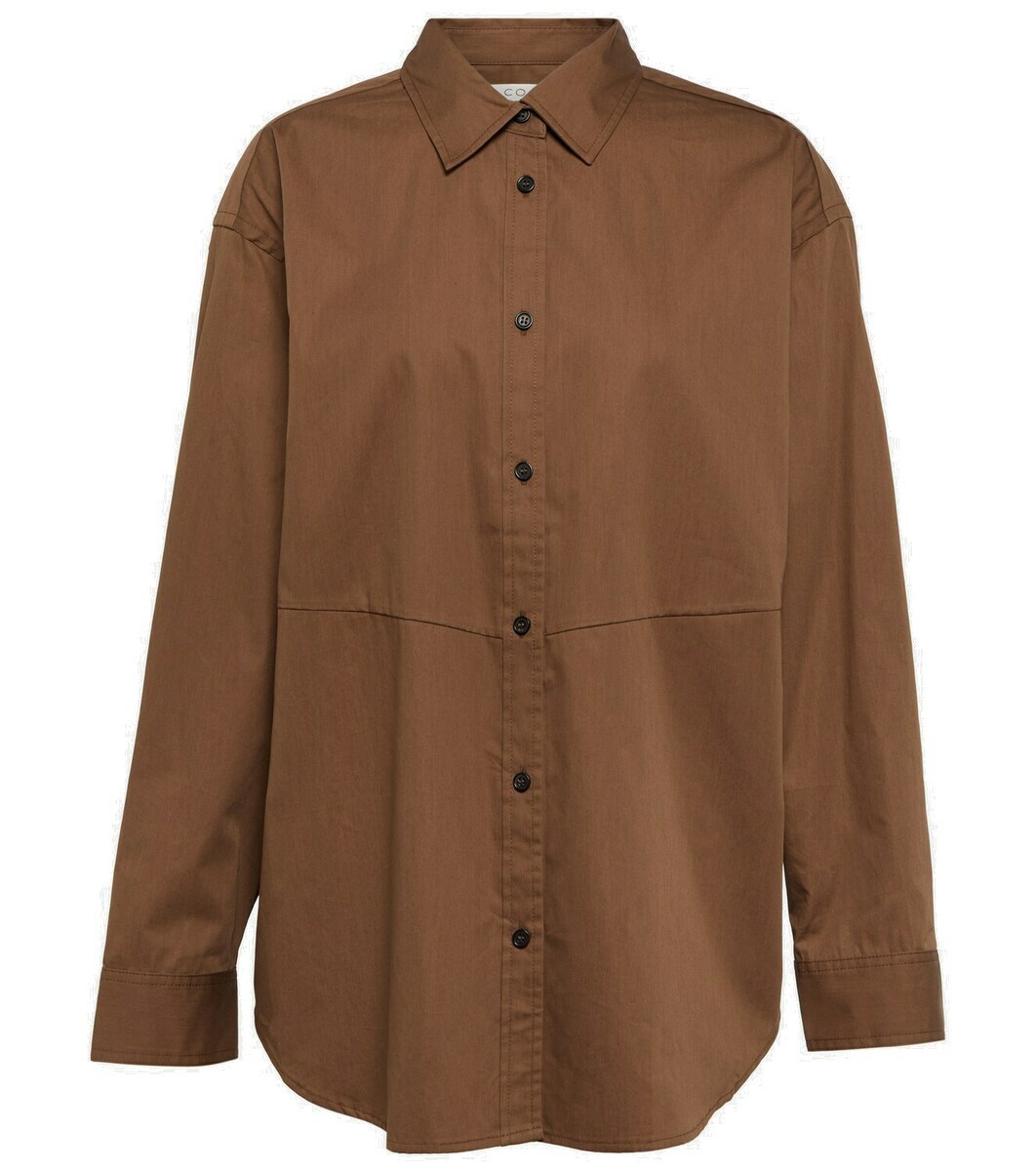 CO Oversized cotton and silk shirt Coach