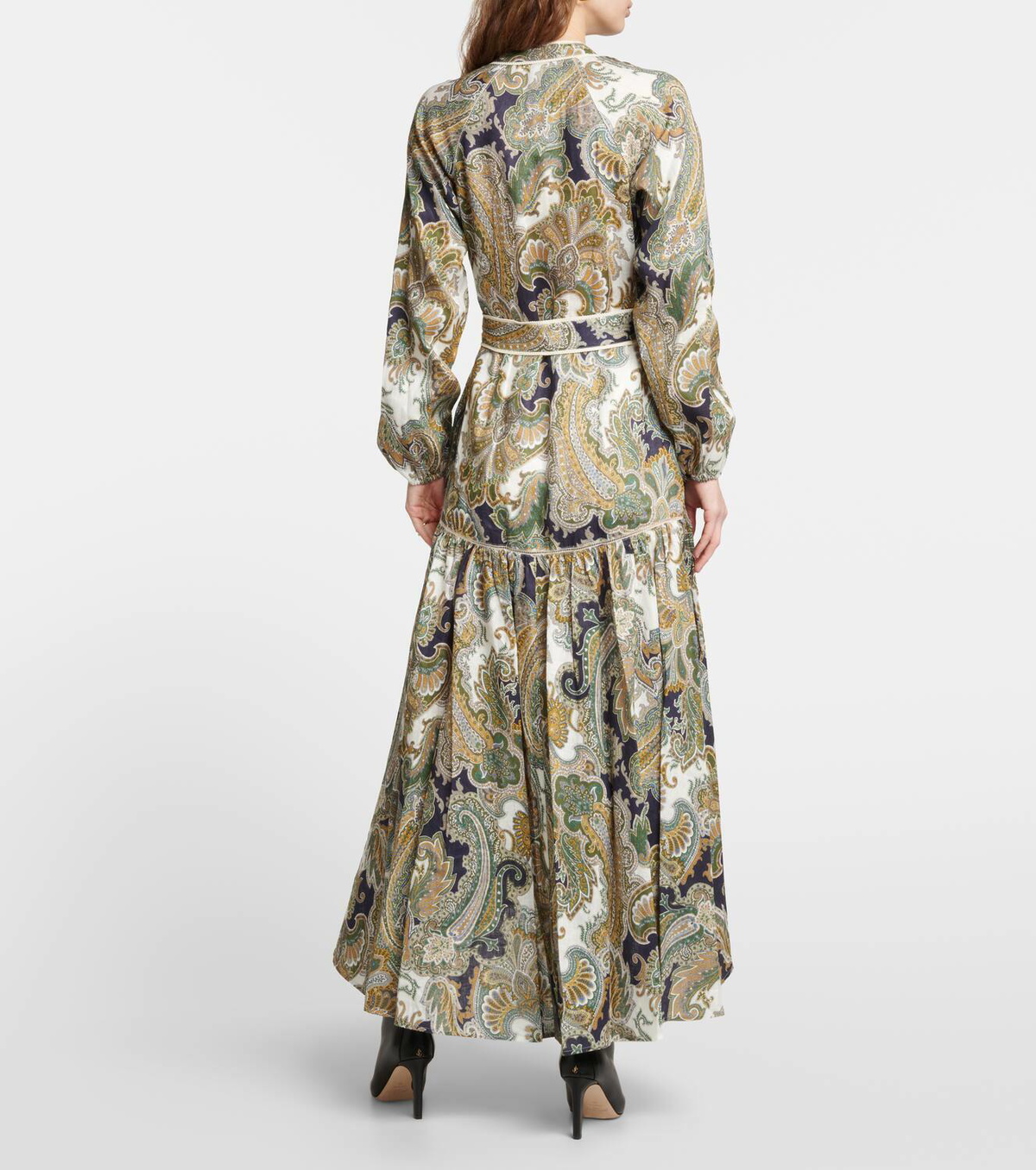 Veronica Beard Kadar printed linen midi dress Veronica Beard