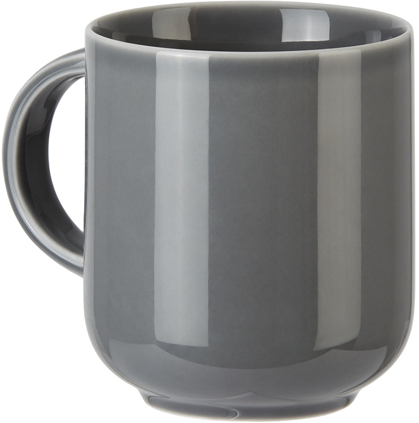 Lateral Objects Grey Color Mug, 16 oz Lateral Objects