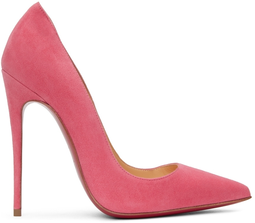 Christian Louboutin Pink Suede So Kate 120 Heels Christian Louboutin