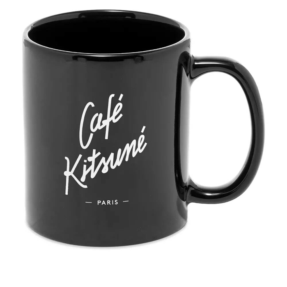 Maison Kitsuné Women's Cafe Kitsuné Mug in Black Maison Kitsune
