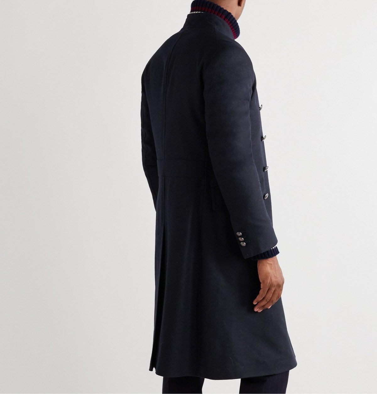 Kingsman - Shola Slim-Fit Wool and Alpaca-Blend Coat - Blue Kingsman