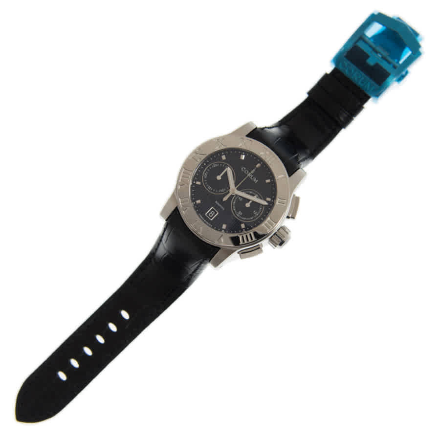 Corum Colomb Romulus Chronograph Automatic Black Dial Watch R984/03549 ...
