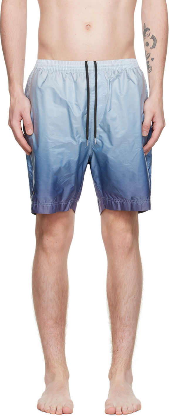 True Tribe Blue Neat Steve Swim Shorts True Tribe