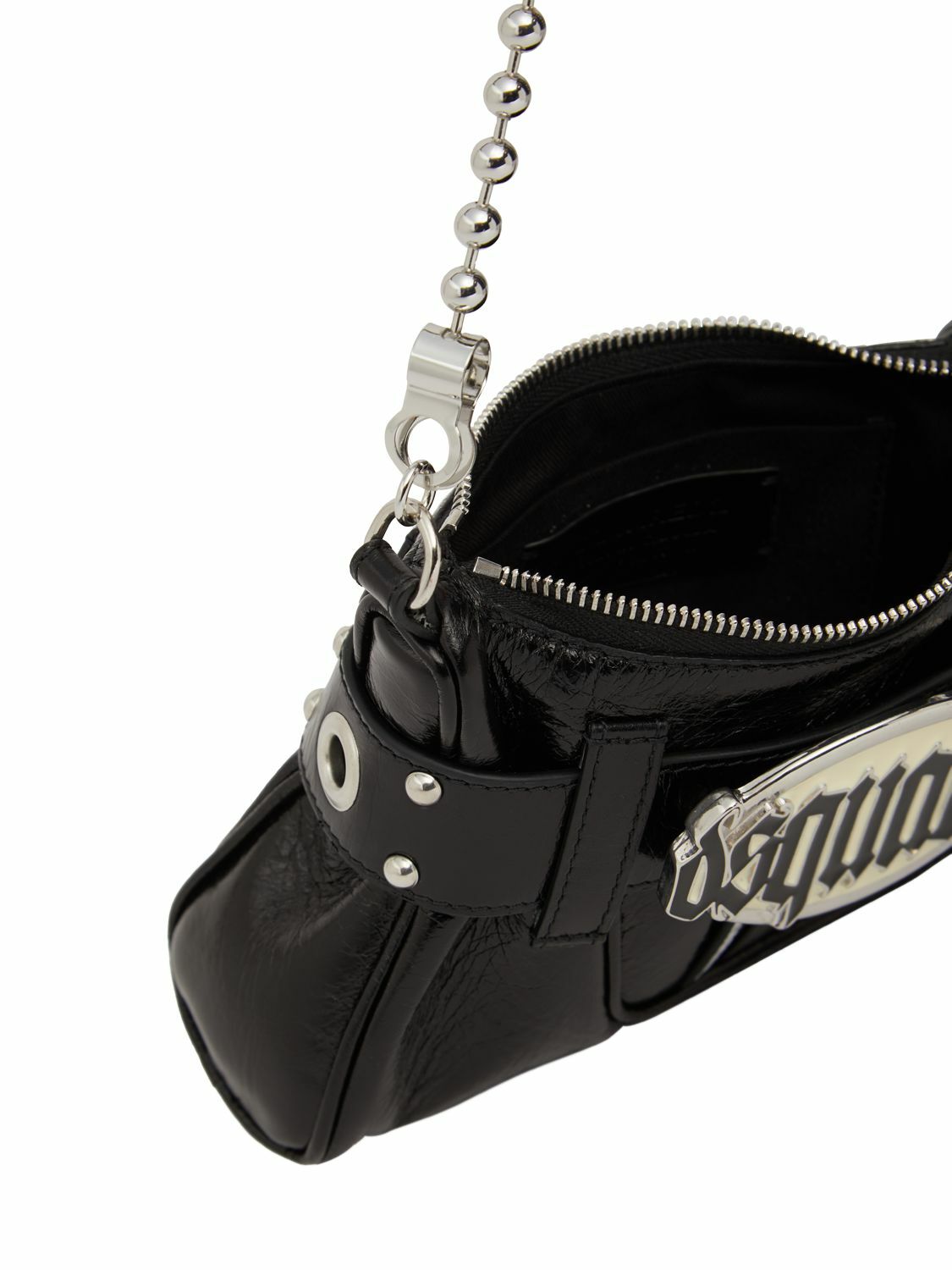 DSQUARED2 - Gothic Belted Leather Shoulder Bag Dsquared2