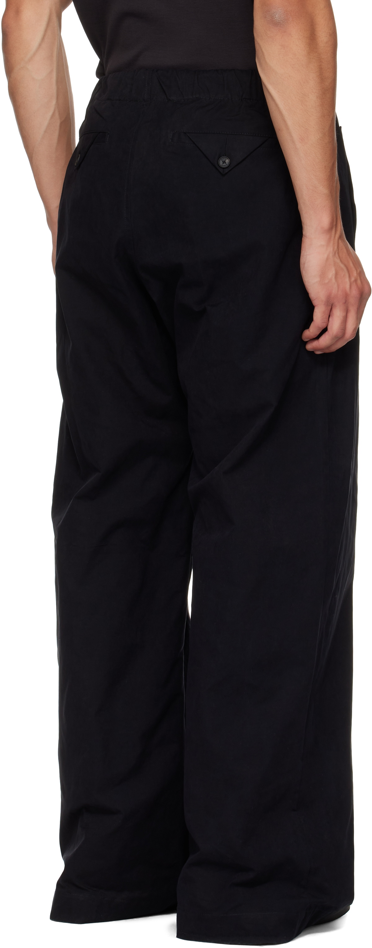 EGONlab Black Drawstring Track Pants EGONlab