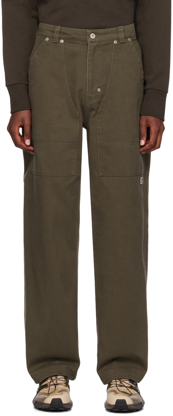 Kijun Brown Patchwork Trousers Kijun