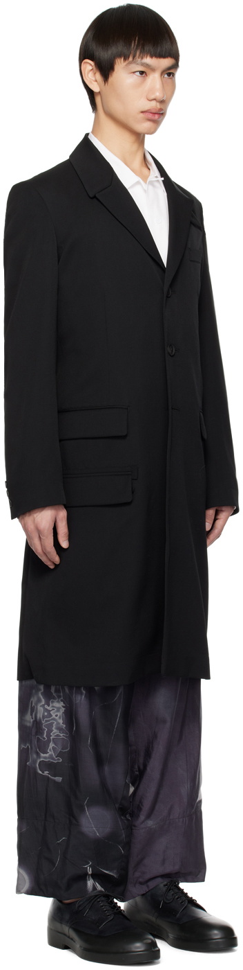 Yohji Yamamoto Black Regulation Coat Yohji Yamamoto
