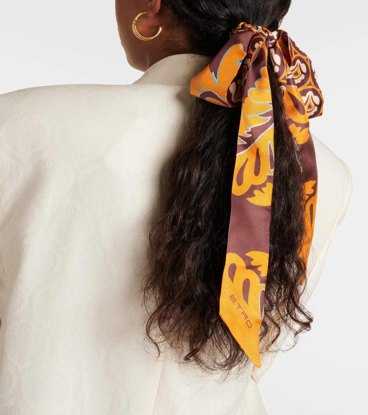 Etro Printed silk scarf Etro