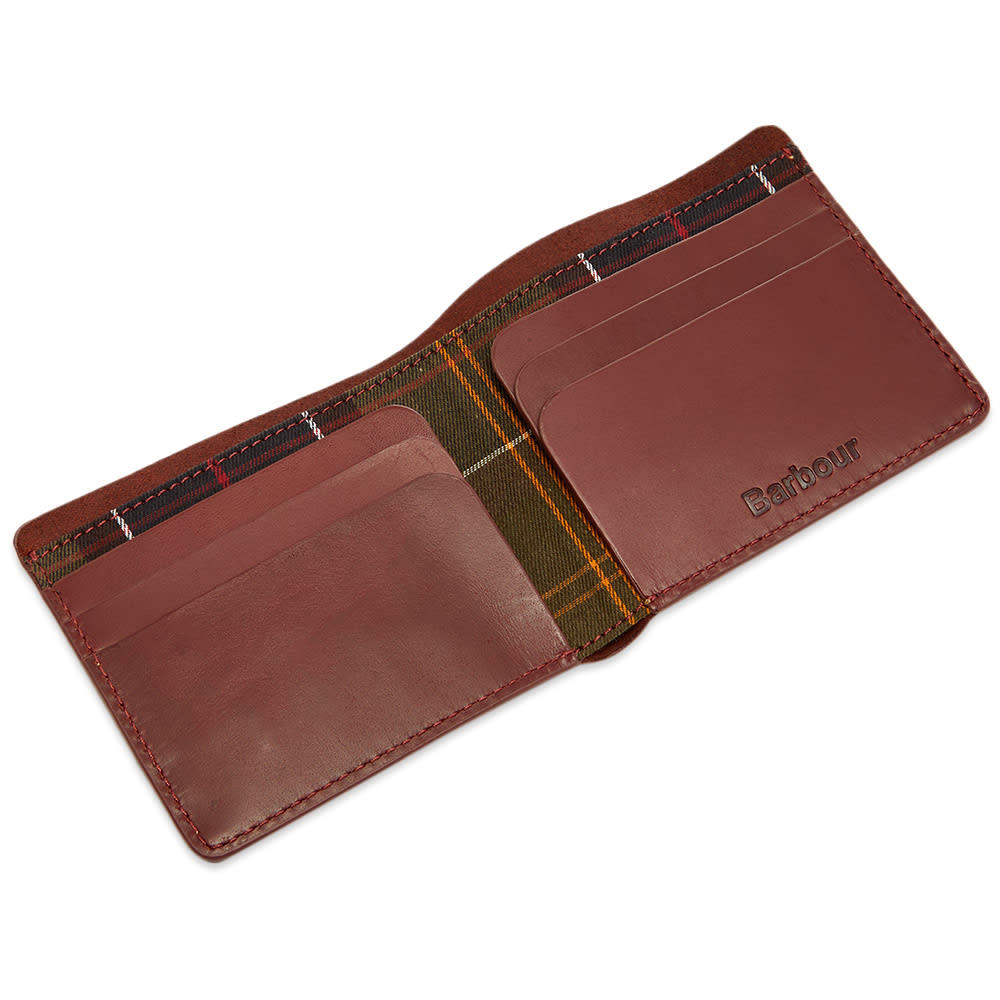 Barbour Hadleigh Leather Billfold Wallet Barbour