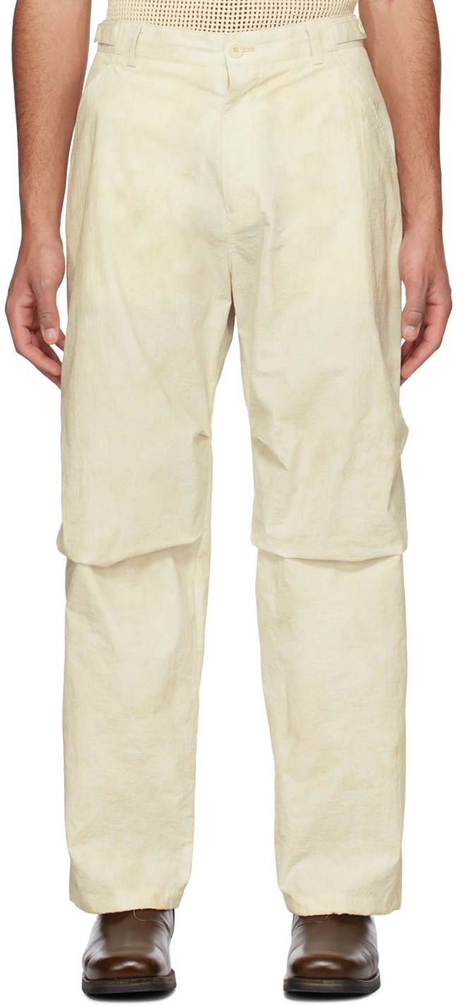 Solid Homme Beige String Trousers Solid Homme