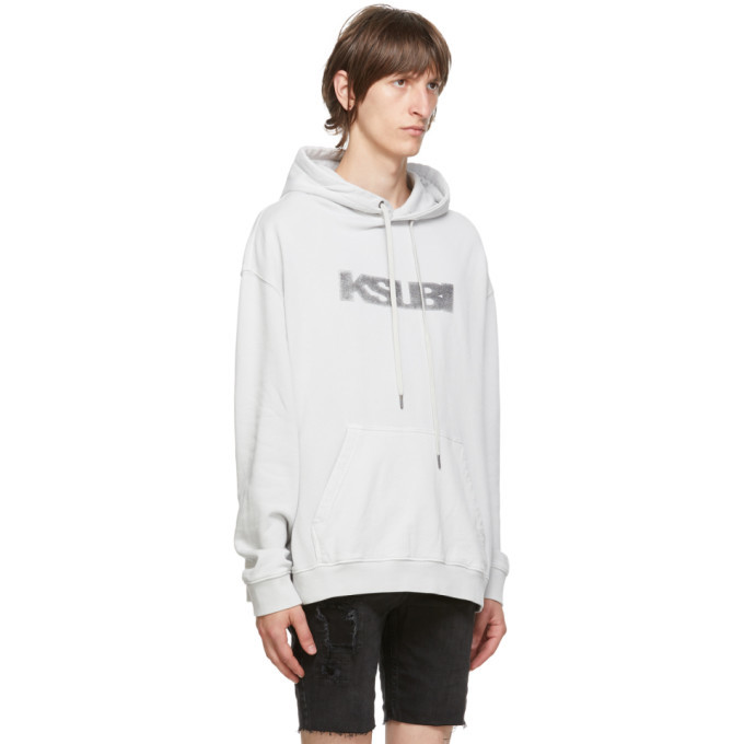 Ksubi Grey Sign Of The Times Hoodie Ksubi