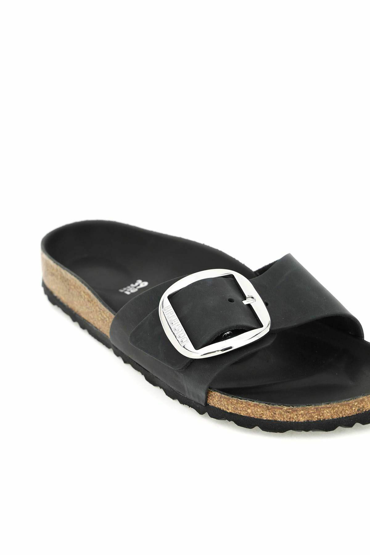 BIRKENSTOCK madrid big buckle slides Black Birkenstock