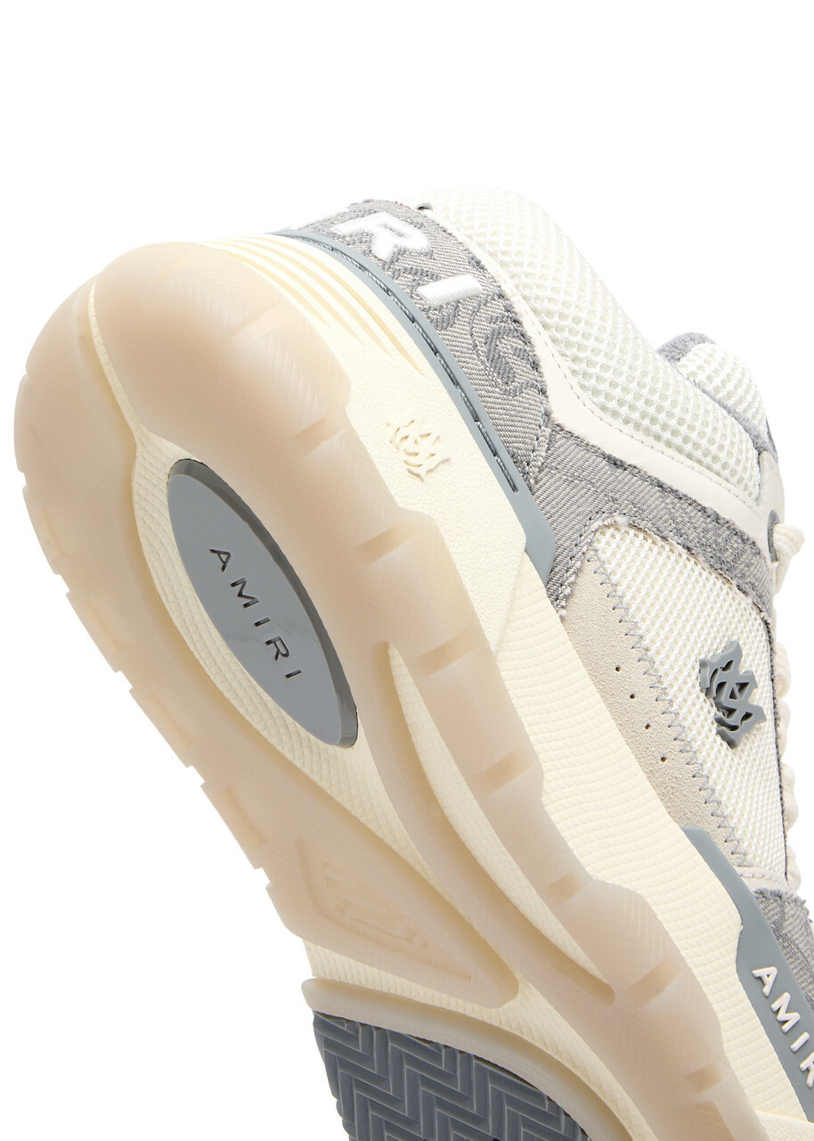 Amiri MA-1 Panelled Denim Sneakers Grey Amiri