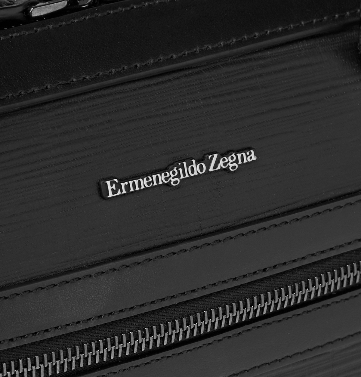 Ermenegildo Zegna - Cross-Grain Leather Briefcase - Black Ermenegildo Zegna