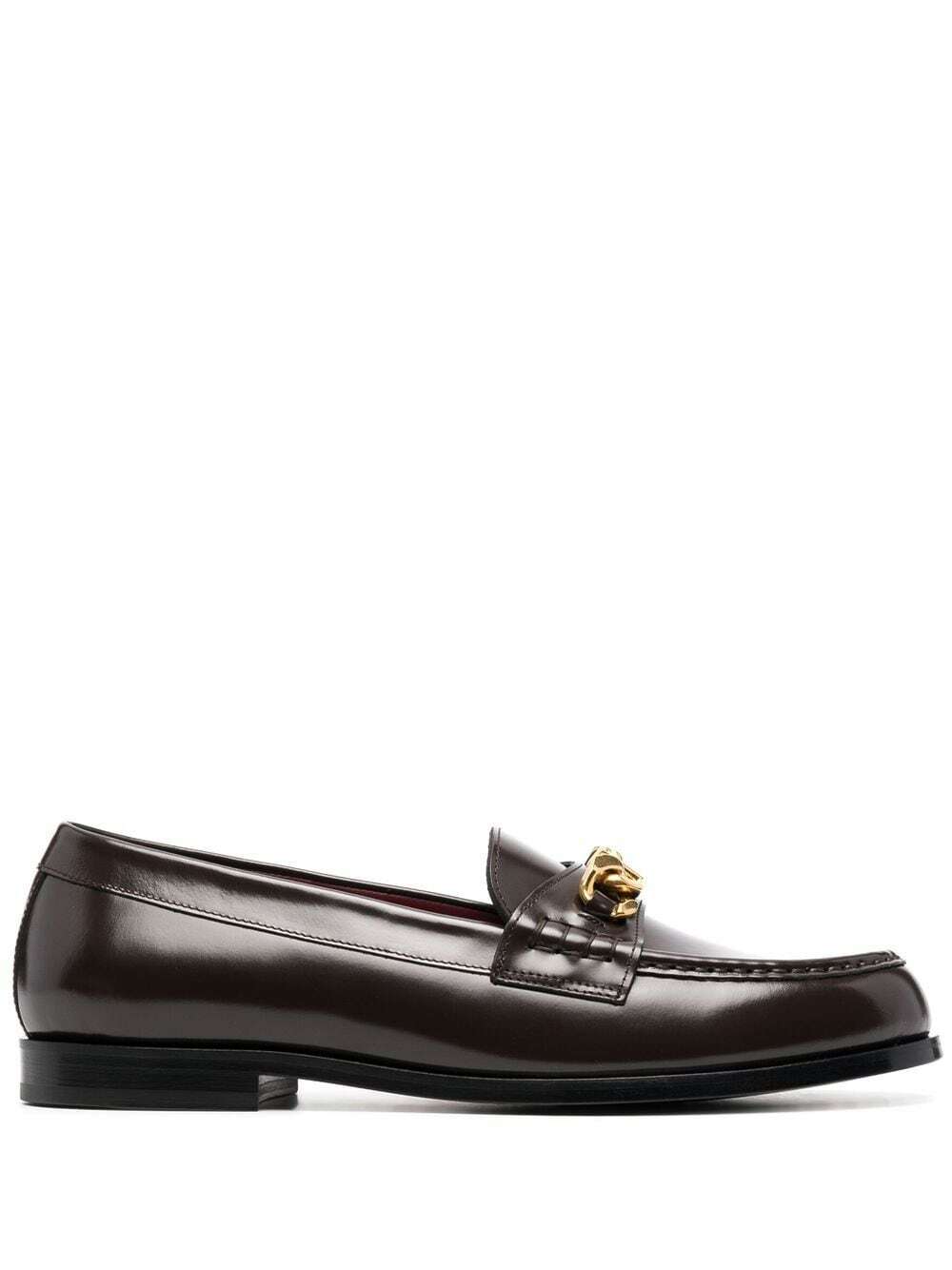 VALENTINO GARAVANI - Chainlord Leather Loafers Valentino Garavani