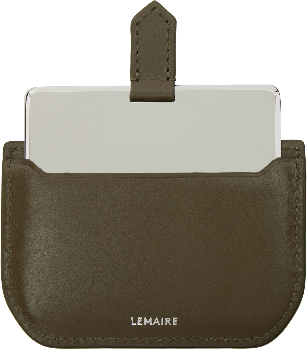 LEMAIRE Khaki Calepin Mirror Card Holder Lemaire