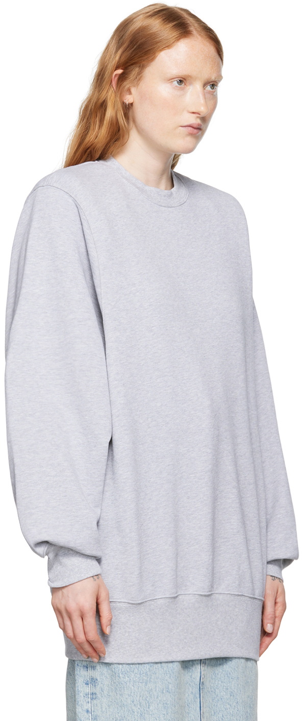 WARDROBE.NYC Gray French Terry Sweater WARDROBE.NYC