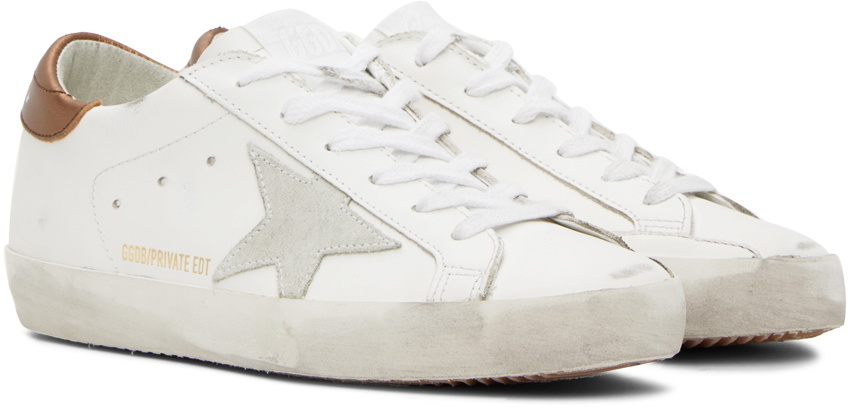 Golden Goose SSENSE Exclusive White Super-Star Sneakers Golden Goose ...