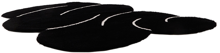 Okej Black Squiggle Rug