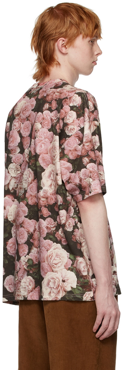 drew house SSENSE Exclusive Pink & Khaki Painted Mascot T-Shirt drew house