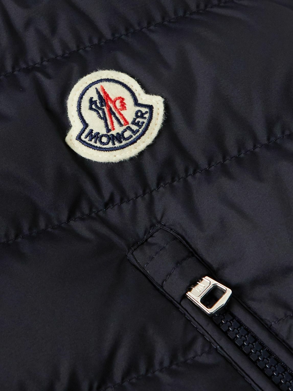 Moncler - Albyt Logo-Appliquéd Quilted Shell Down Gilet - Blue Moncler