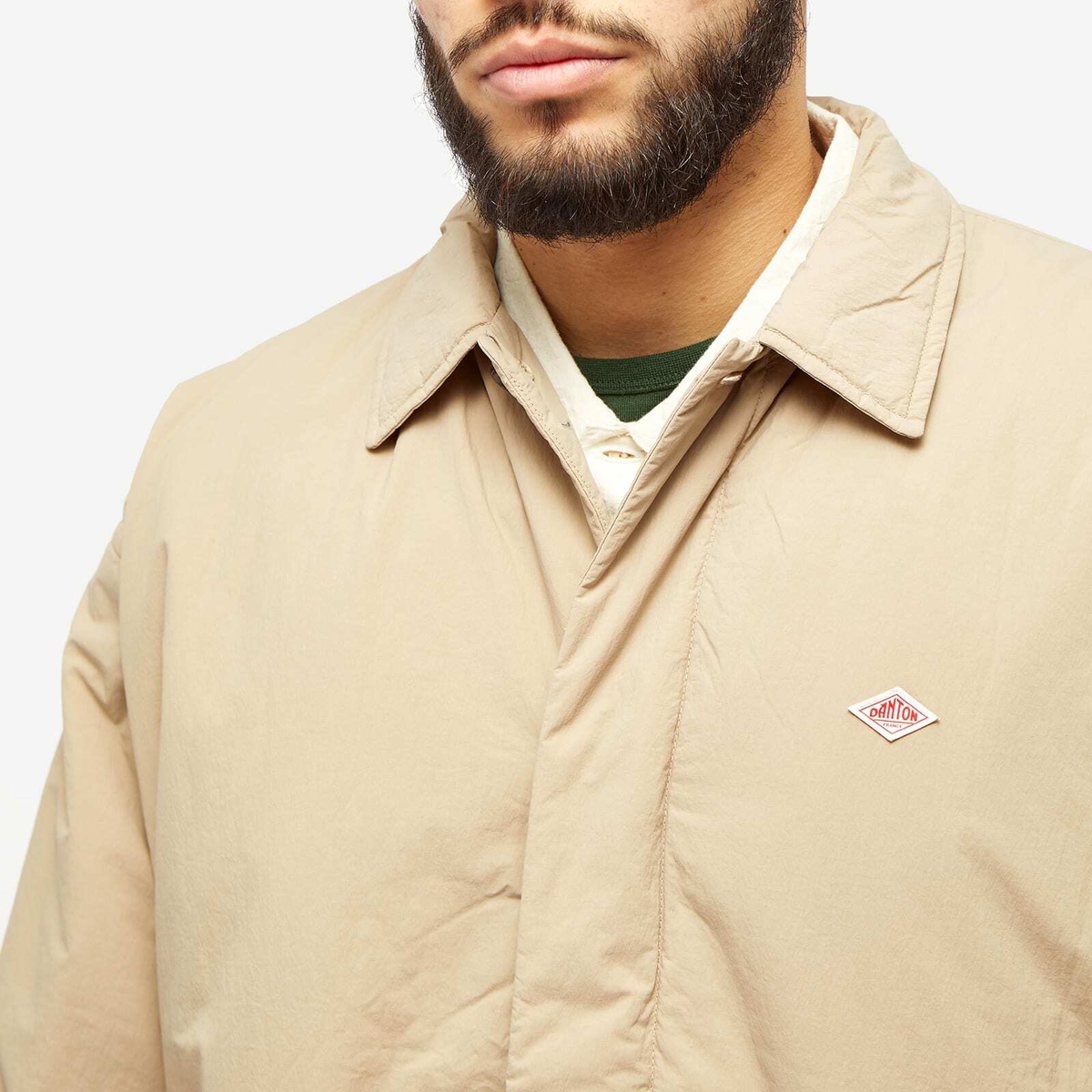Danton Men's Padded Jacket in Beige Danton