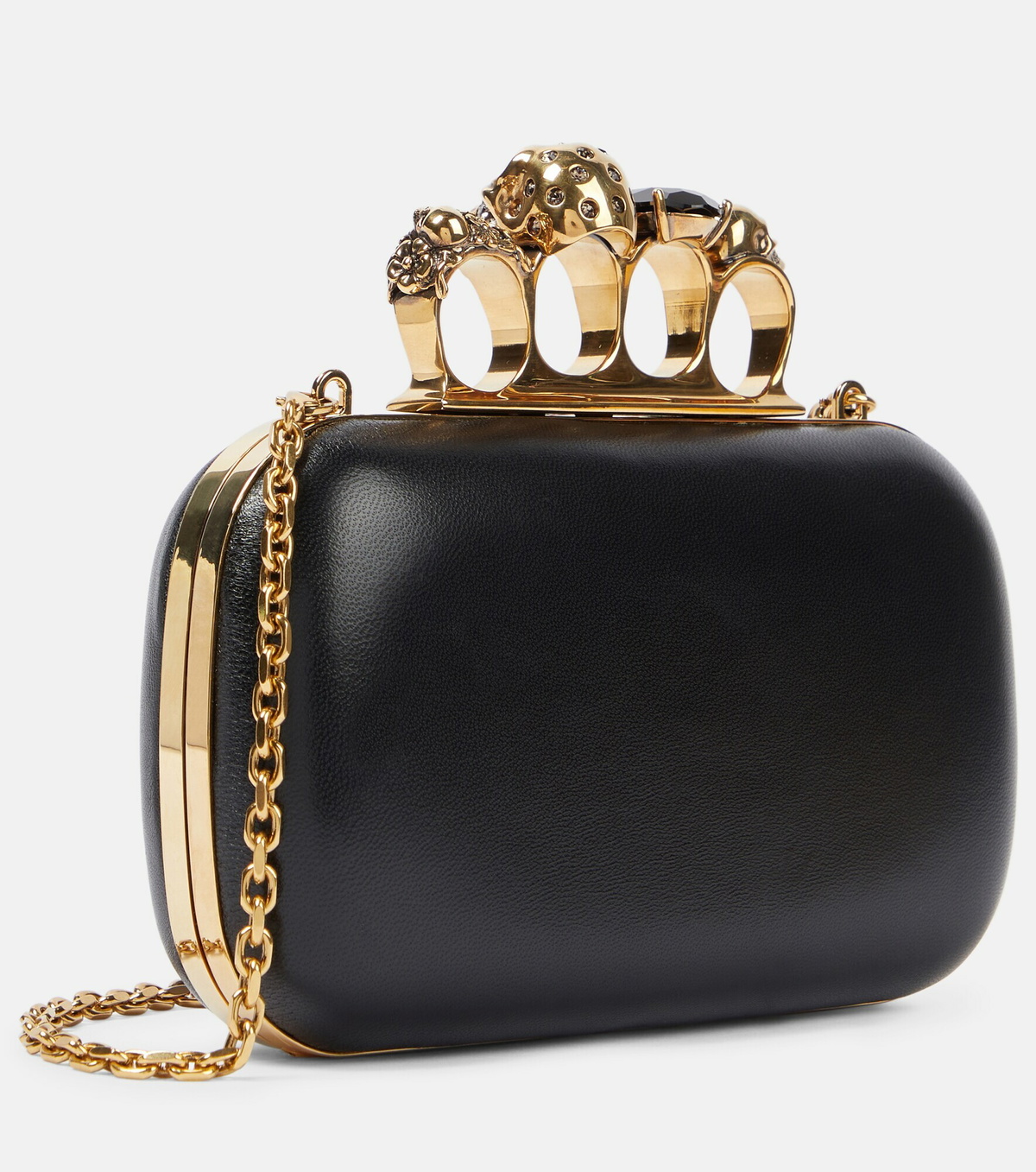 Alexander McQueen - Four Ring embellished clutch Alexander McQueen