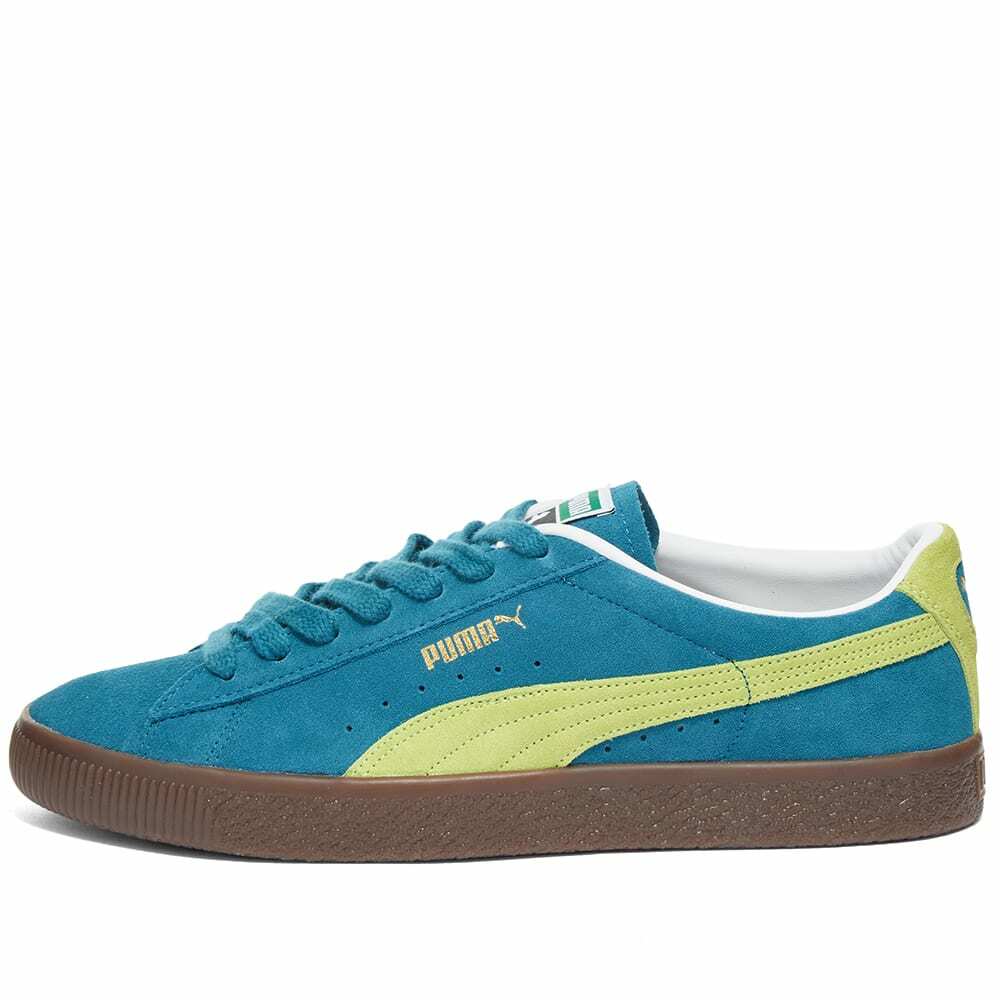 Puma Men's Suede VTG Sneakers in Blue/Yellow/Gum Puma