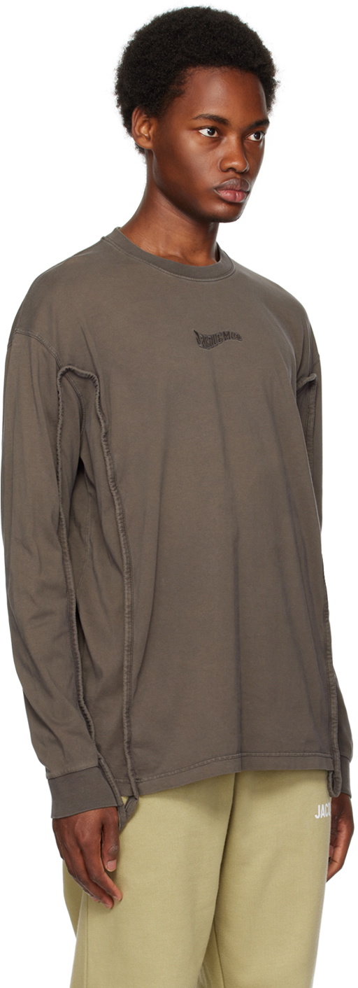 Jacquemus Brown Le Chouchou 'Le T-Shirt Camargue' Long Sleeve T-Shirt ...