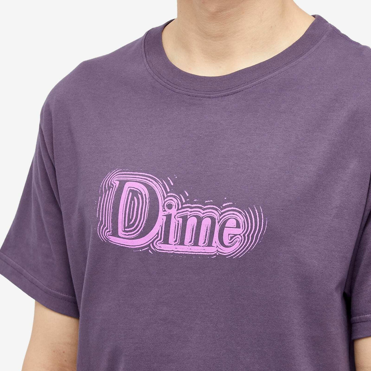 Dime Men's Classic Noize T-Shirt in Dark Purple Dime