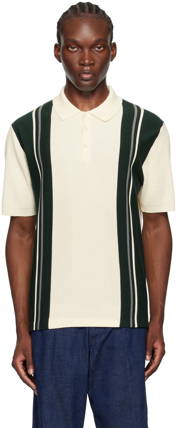 BEAMS PLUS White Stripe Polo Beams Plus