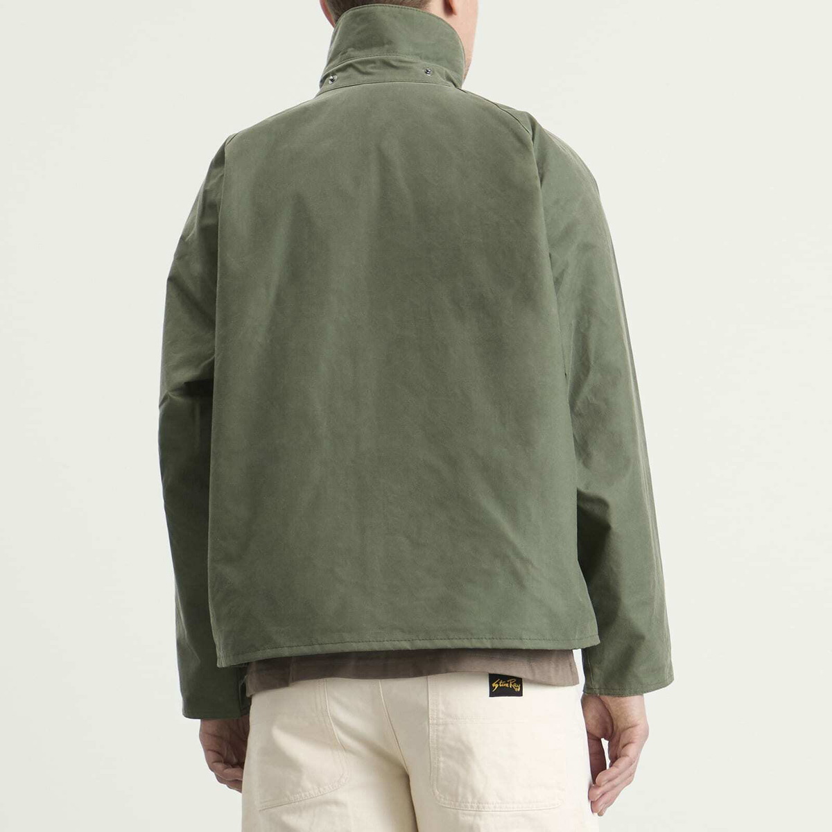 Barbour Men's OS Transport Wax Jacket in Light Moss Barbour