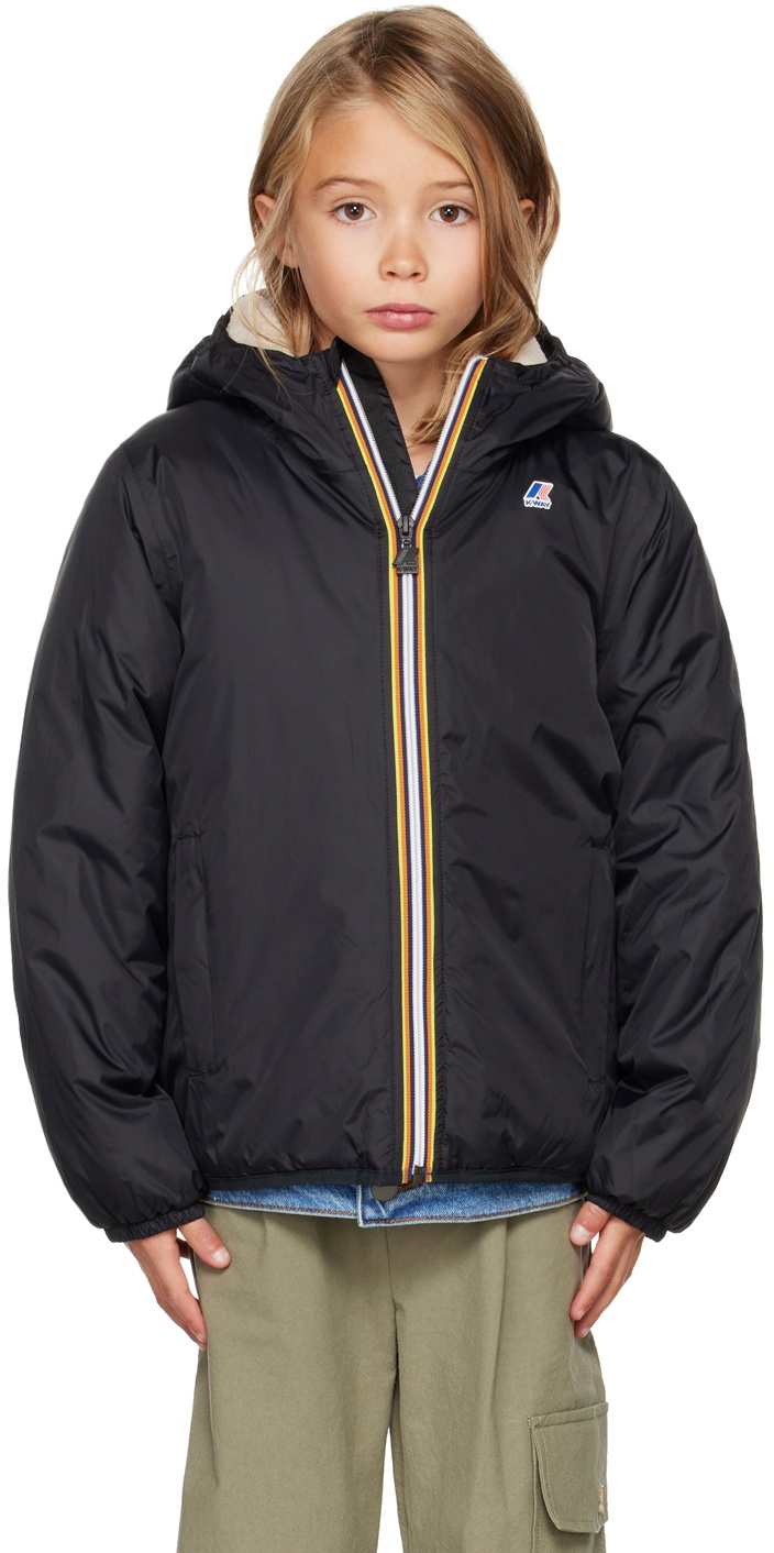 K-Way Kids Black 3.0 Claude Orsetto Jacket K-way