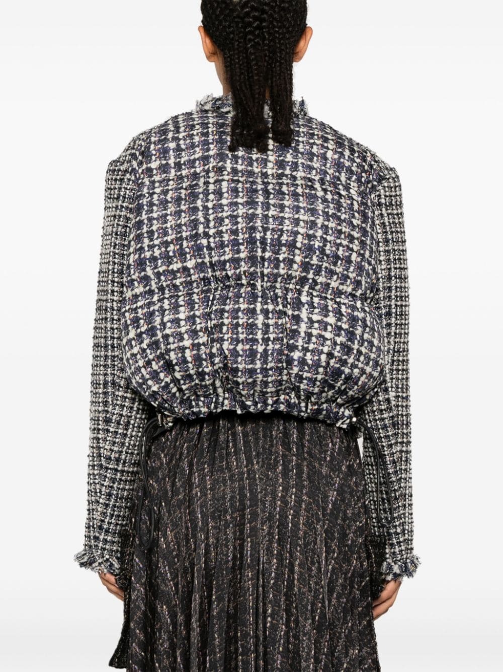 SACAI - Tweed Wool Short Jacket Sacai