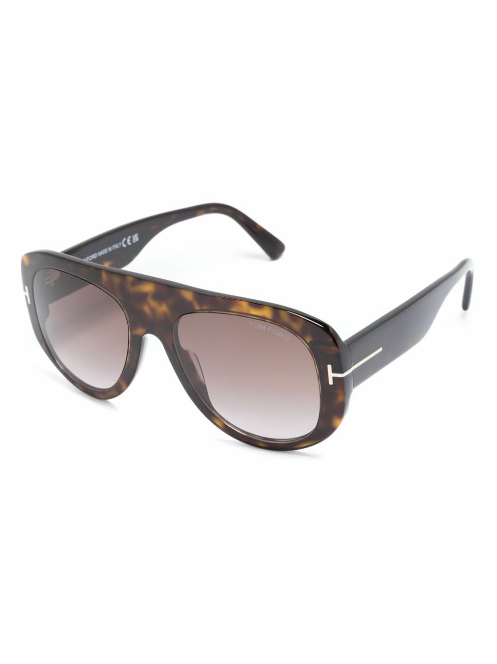 Tom Ford Eyewear Brown Cecil Pilot Frame Sunglasses Tom Ford Eyewear