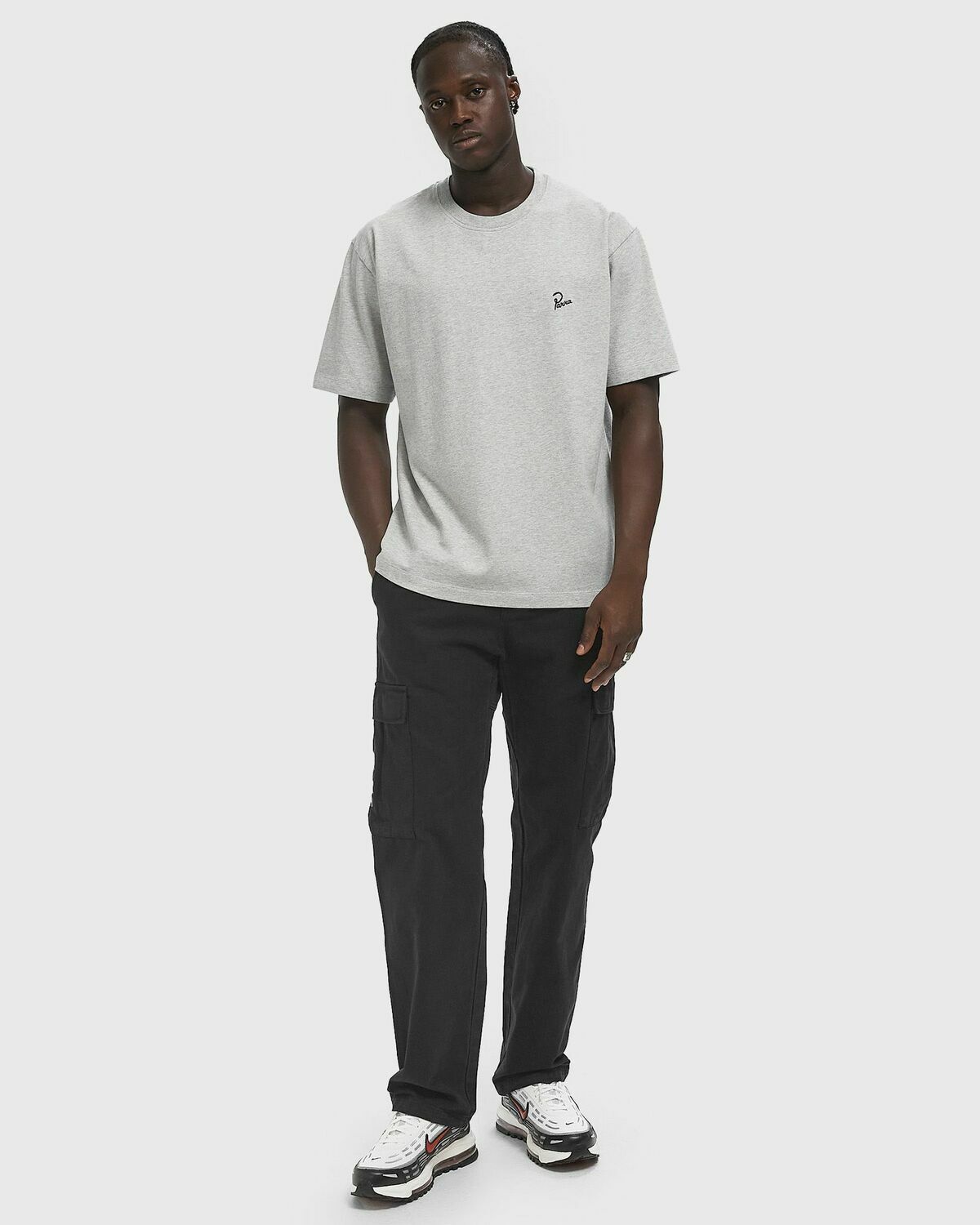 By Parra SIGNATURE TEE Grey Mens Shortsleefe By Parra