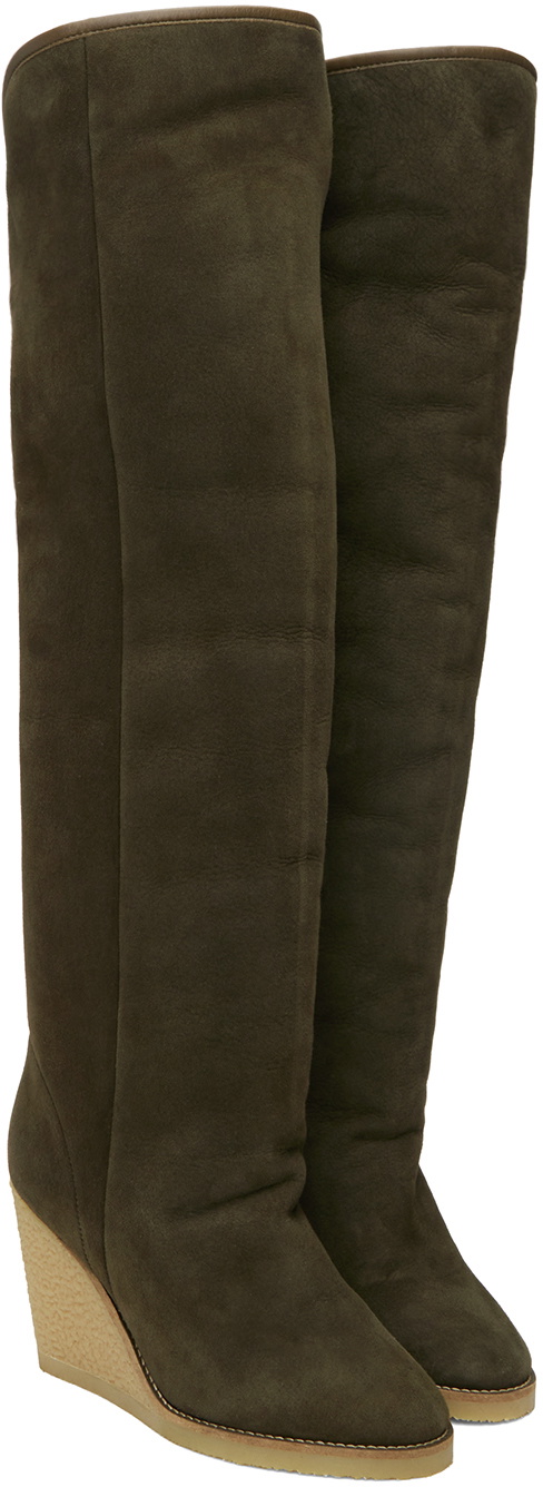 Isabel Marant Khaki Tilin Tall Boots Isabel Marant