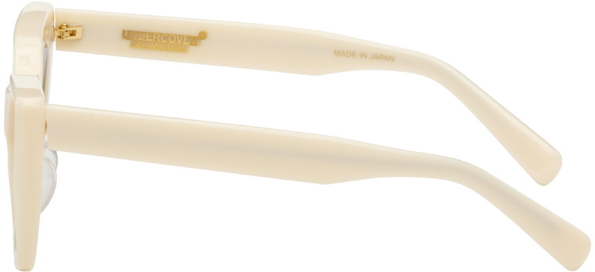 Undercover Off-White Rectangular Sunglasses Undercover