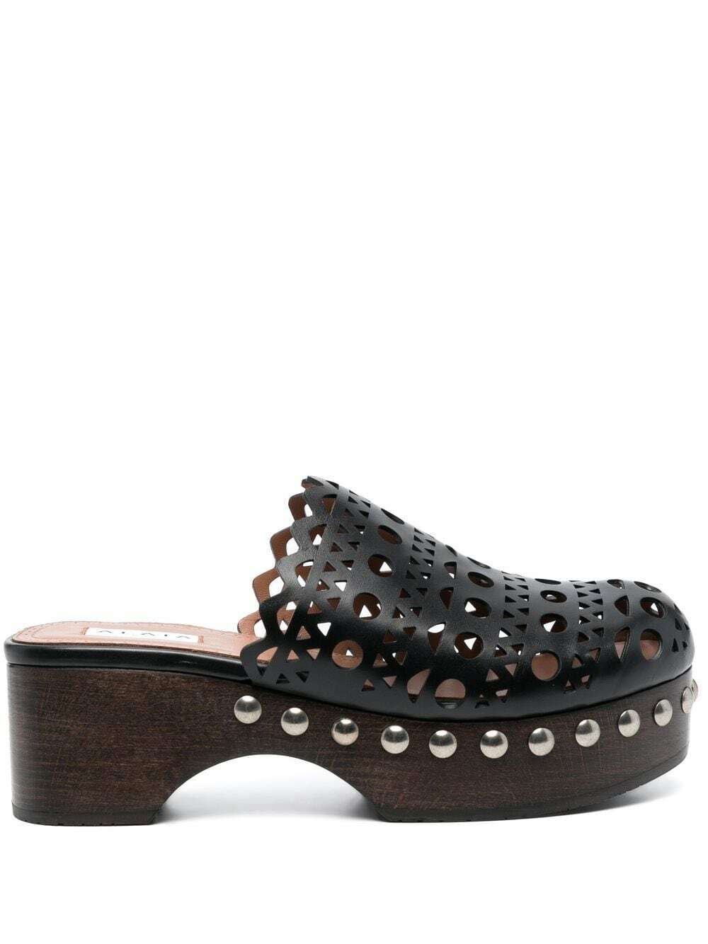 ALAÏA - Vienne Leather Clog Mules ALAÏA