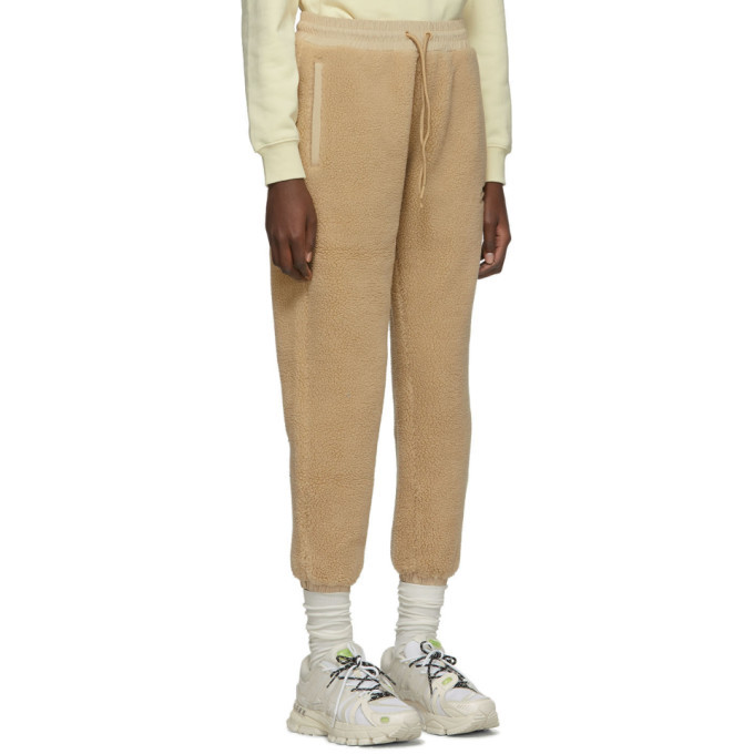 Li-Ning Beige Sherpa Lounge Pants Li-Ning