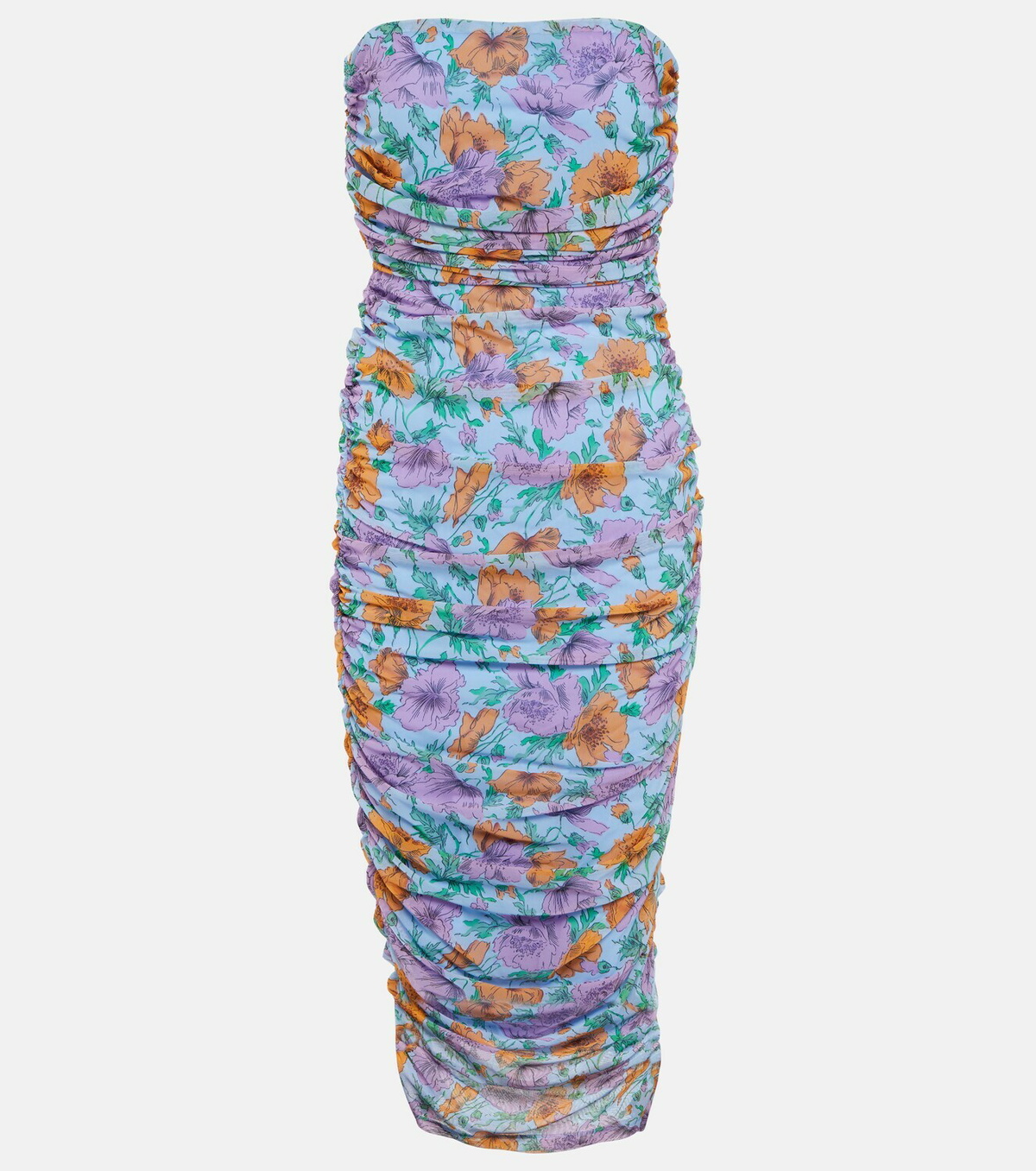 Veronica Beard Quiana floral ruched midi dress Veronica Beard