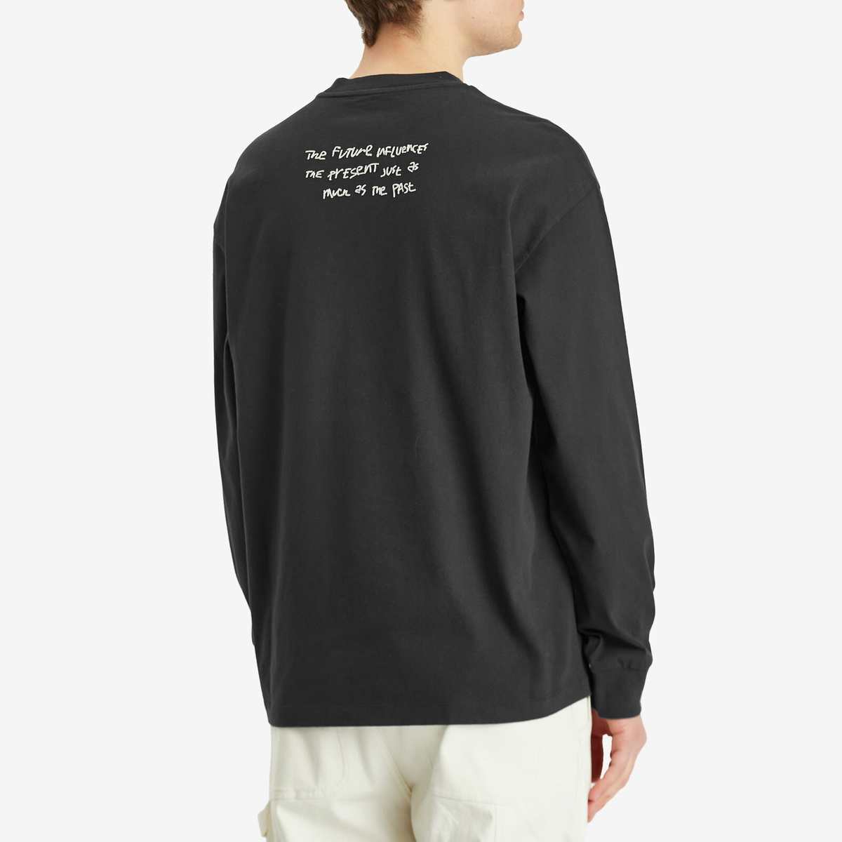 Moncler Men's Genius x FRGMT Print Long Sleeve T-Shirt in Black Moncler