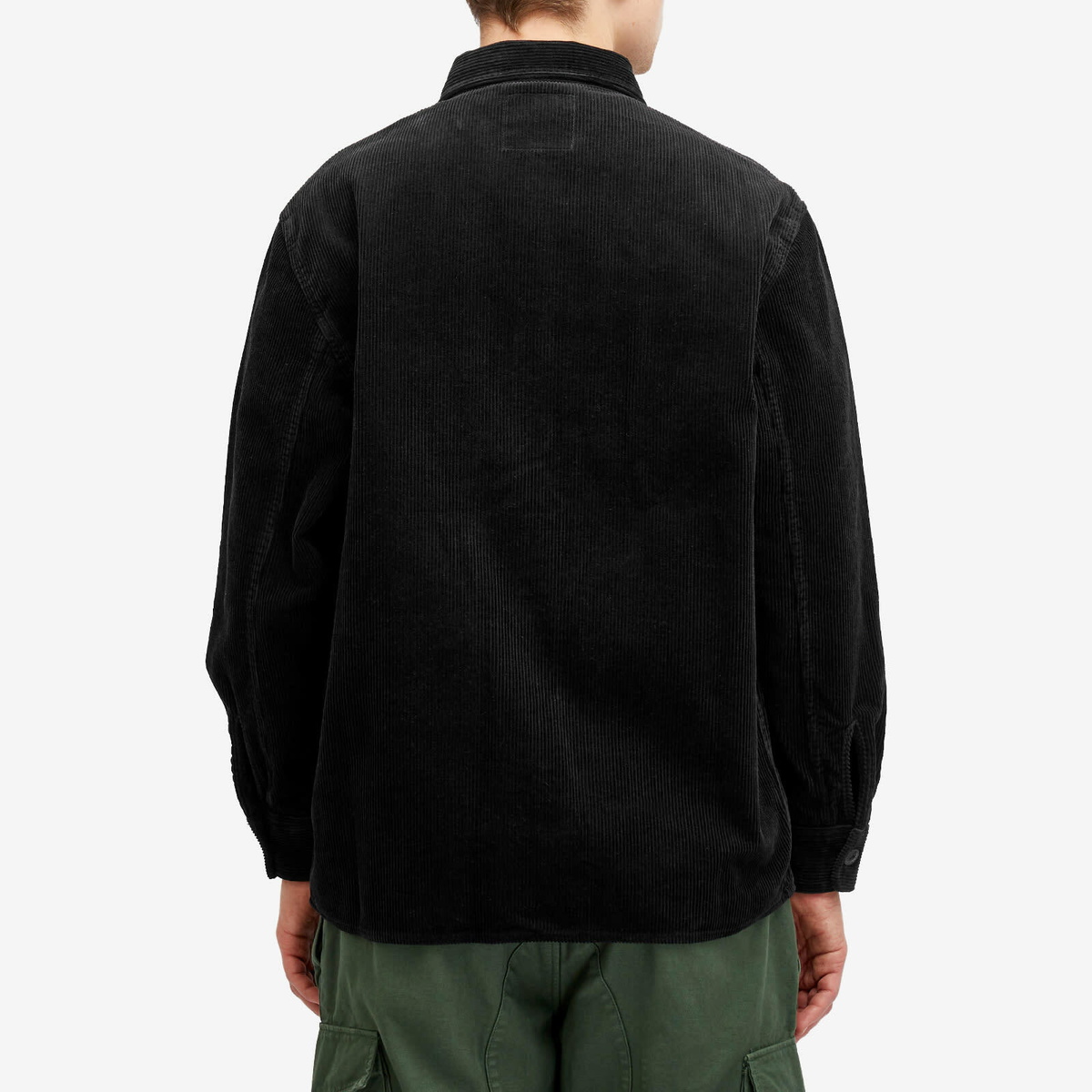 Edwin Men's Ander Cord Overshirt in Black Edwin