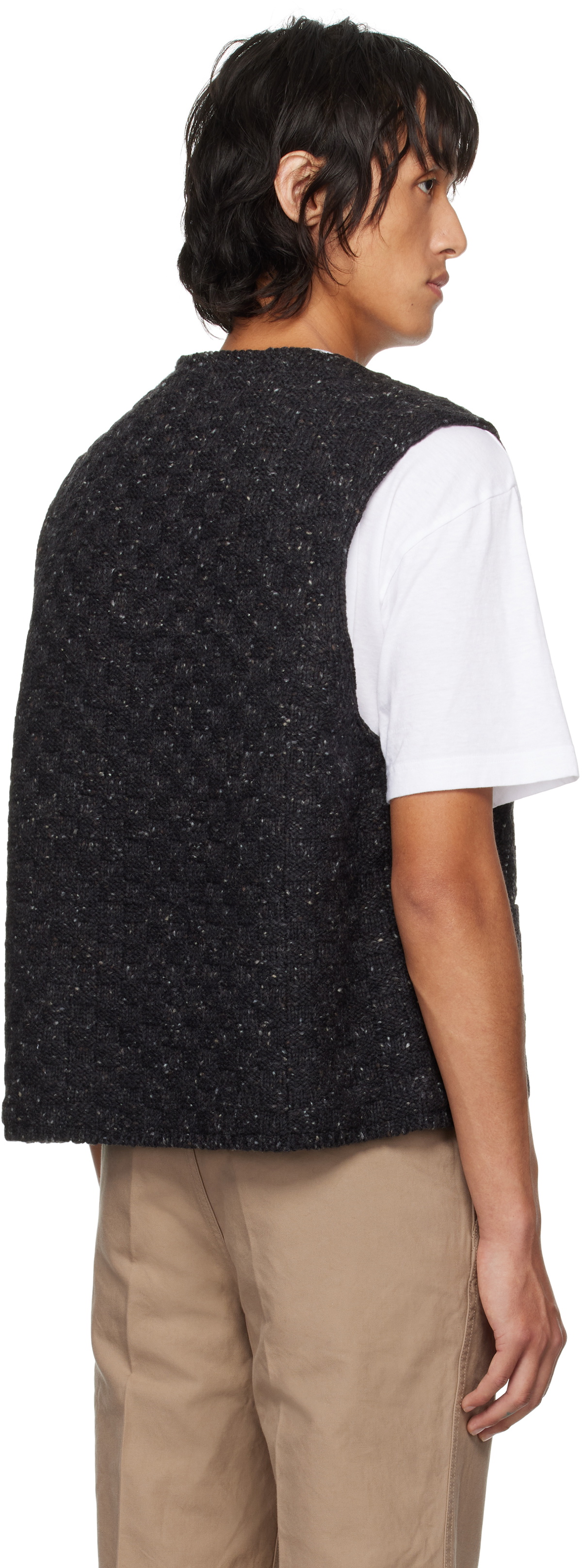 visvim Gray Knit Reversible Vest Visvim